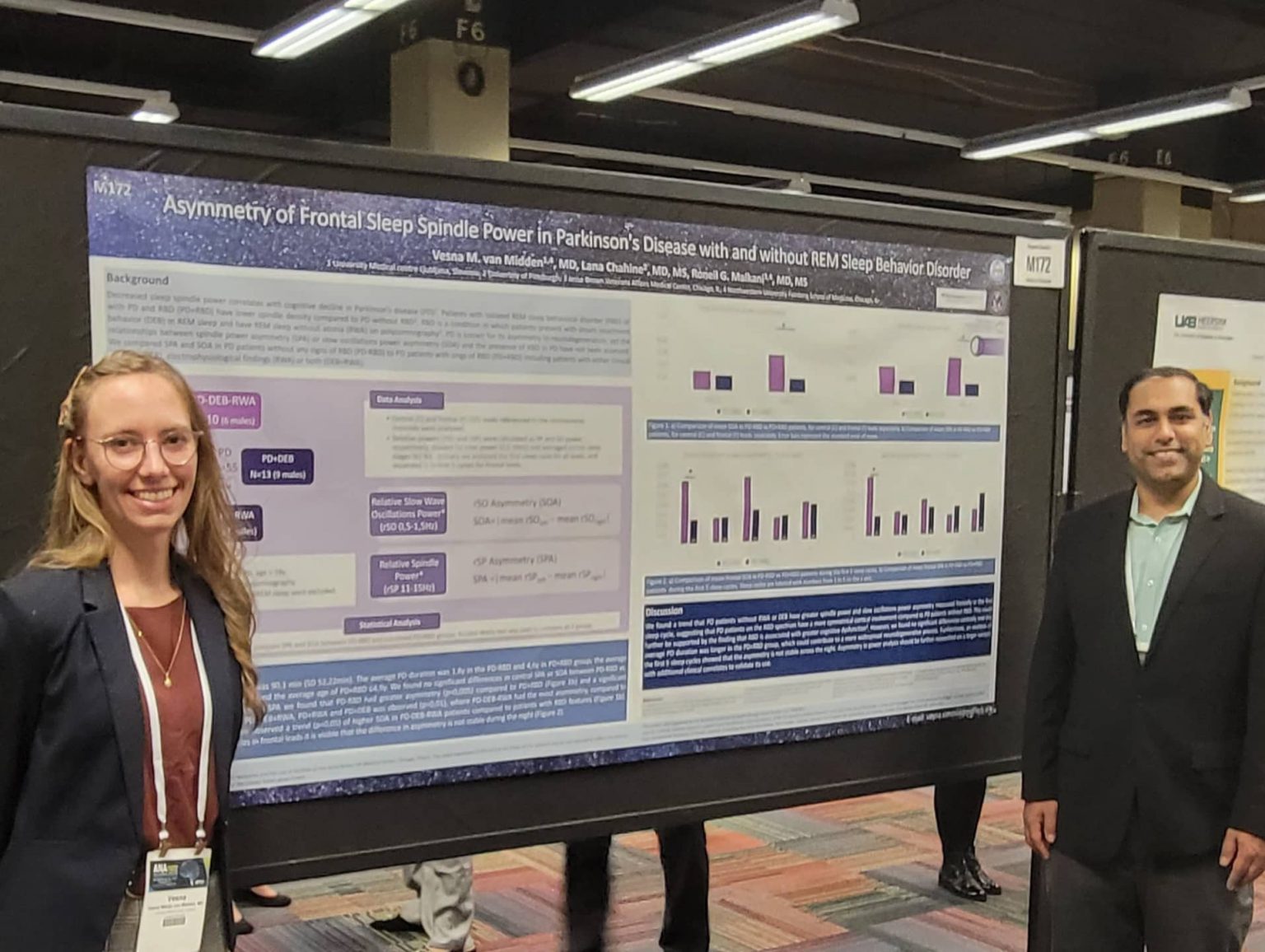 Vesna van Midden at the Annual Meeting of the American Neurological ...