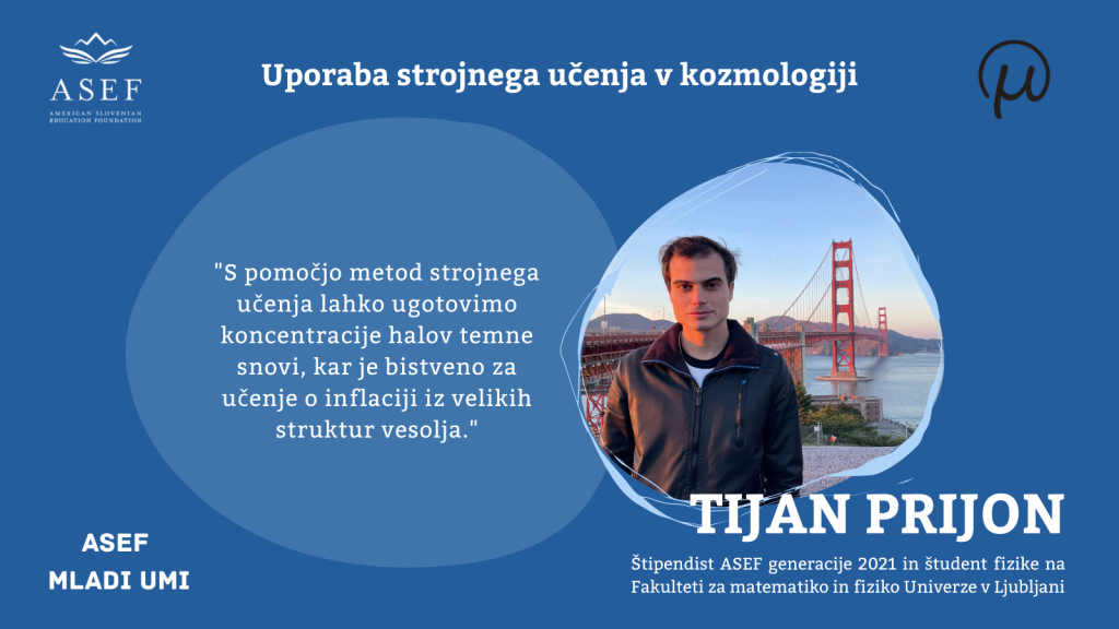 Tijan Prijon presented the use of machine learning in cosmology - Asef