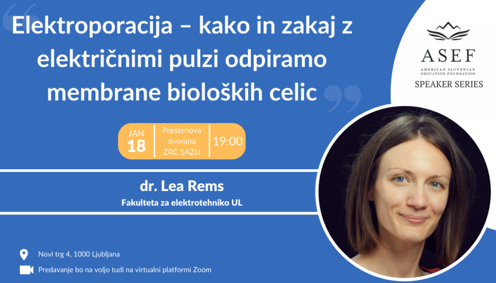 Dr. Lea Rems: Electroporation - Electrical Pulses and Cell Membranes - Asef