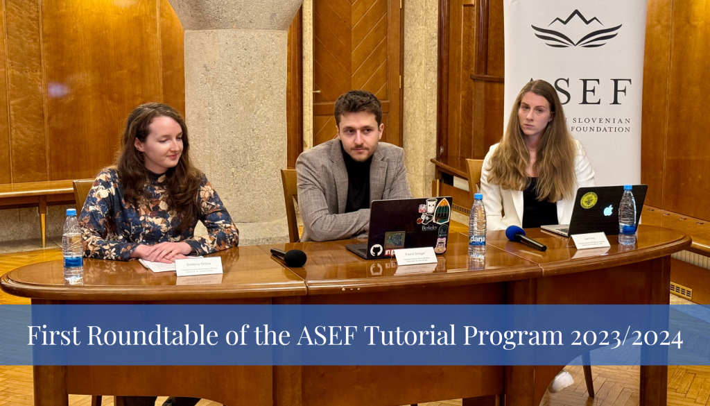 Recording of the First Round Table of the ASEF Tutorial Program 2023/ ...