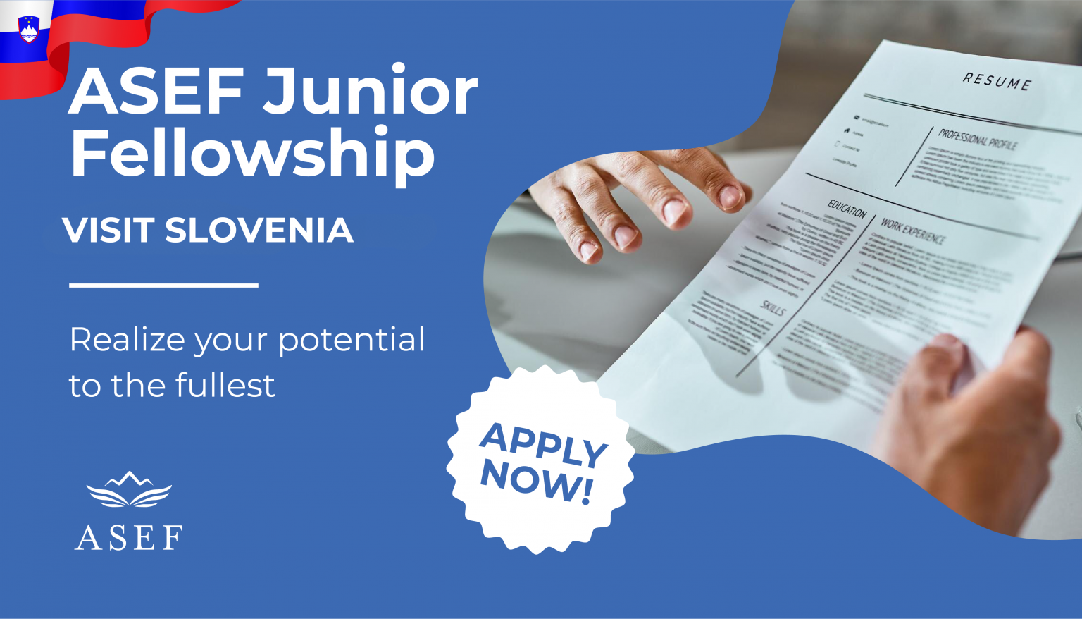 Call for Applications: 2025 ASEF Fellowship Program - Visit Slovenia - Asef